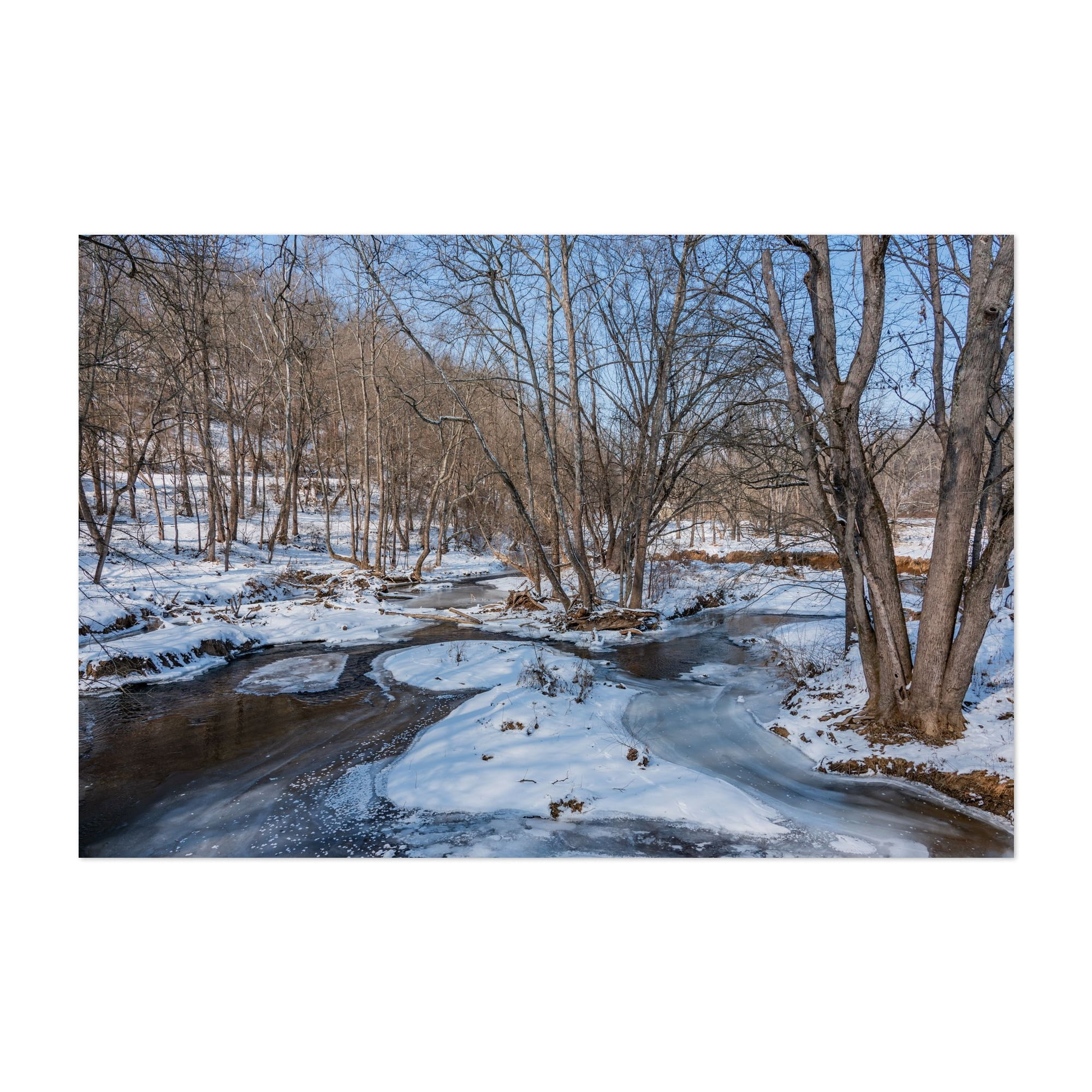 The Frozen Codorus Creek from the Glatfelter Station Bridge, Seven ...