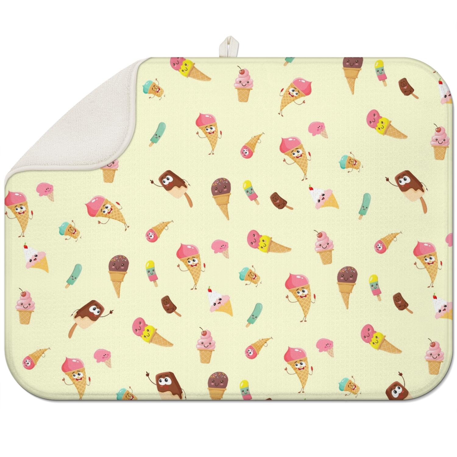 Frozen Dessert and Candy Coffee Mat – Ultra Absorbent Microfiber Spill ...
