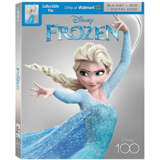 Frozen - Disney100 Edition Walmart Exclusive (Blu-ray + DVD + Digital ...