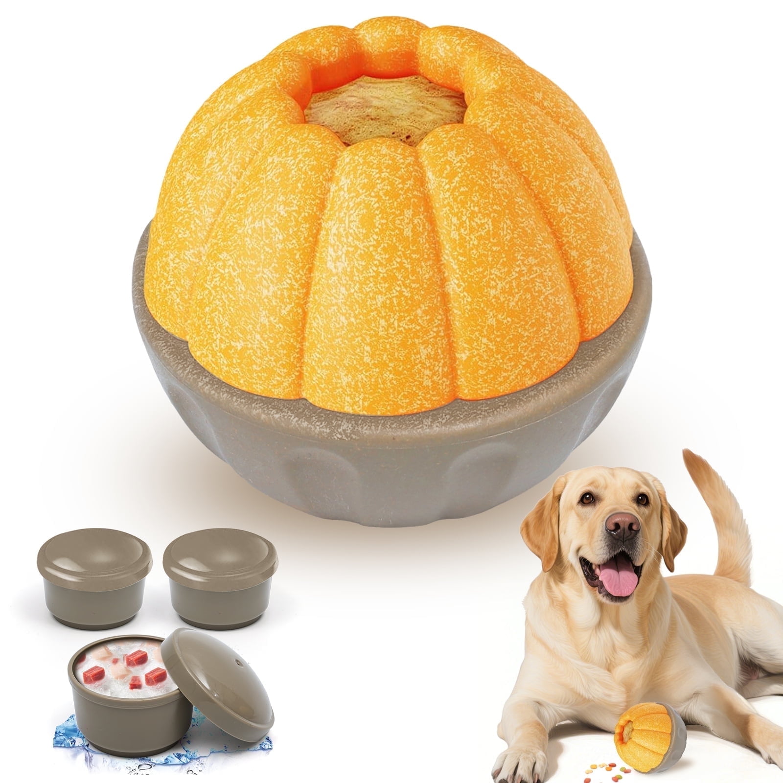 Frozen Dog Treat Toy for Aggressive Chewers, Treat Dispensing ...