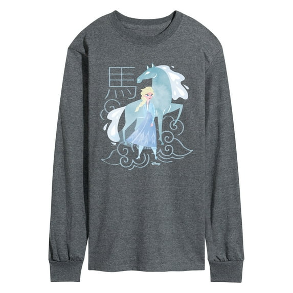 Frozen - Elsa And Nokk Year Of The Horse - Men's Long Sleeve Graphic T ...