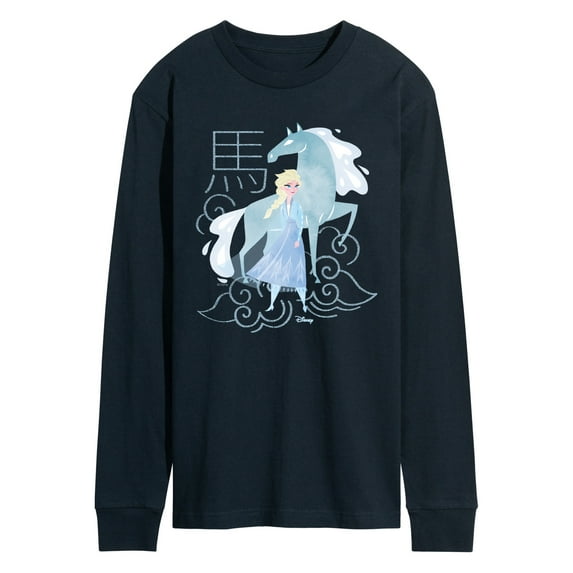 Frozen - Elsa And Nokk Year Of The Horse - Men's Long Sleeve Graphic T ...