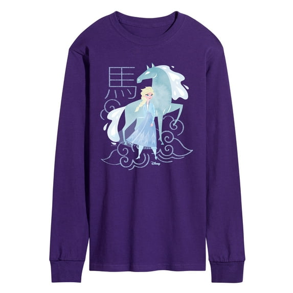 Frozen - Elsa And Nokk Year Of The Horse - Men's Long Sleeve Graphic T ...