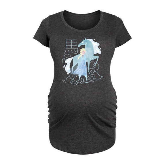 Frozen - Elsa And Nokk Year Of The Horse - Women's Maternity Scoop Neck ...