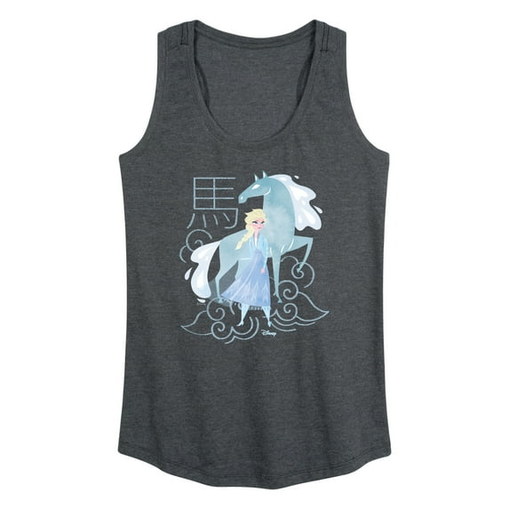 Frozen - Elsa And Nokk Year Of The Horse - Women's Racerback Graphic ...