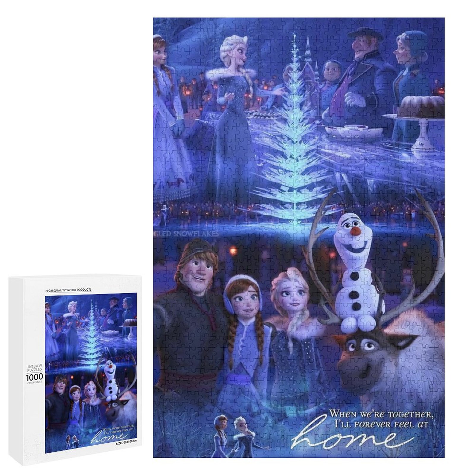 Frozen Elsa&Anna Always Up For Adventure Group Puzzles- 1000 Piece ...