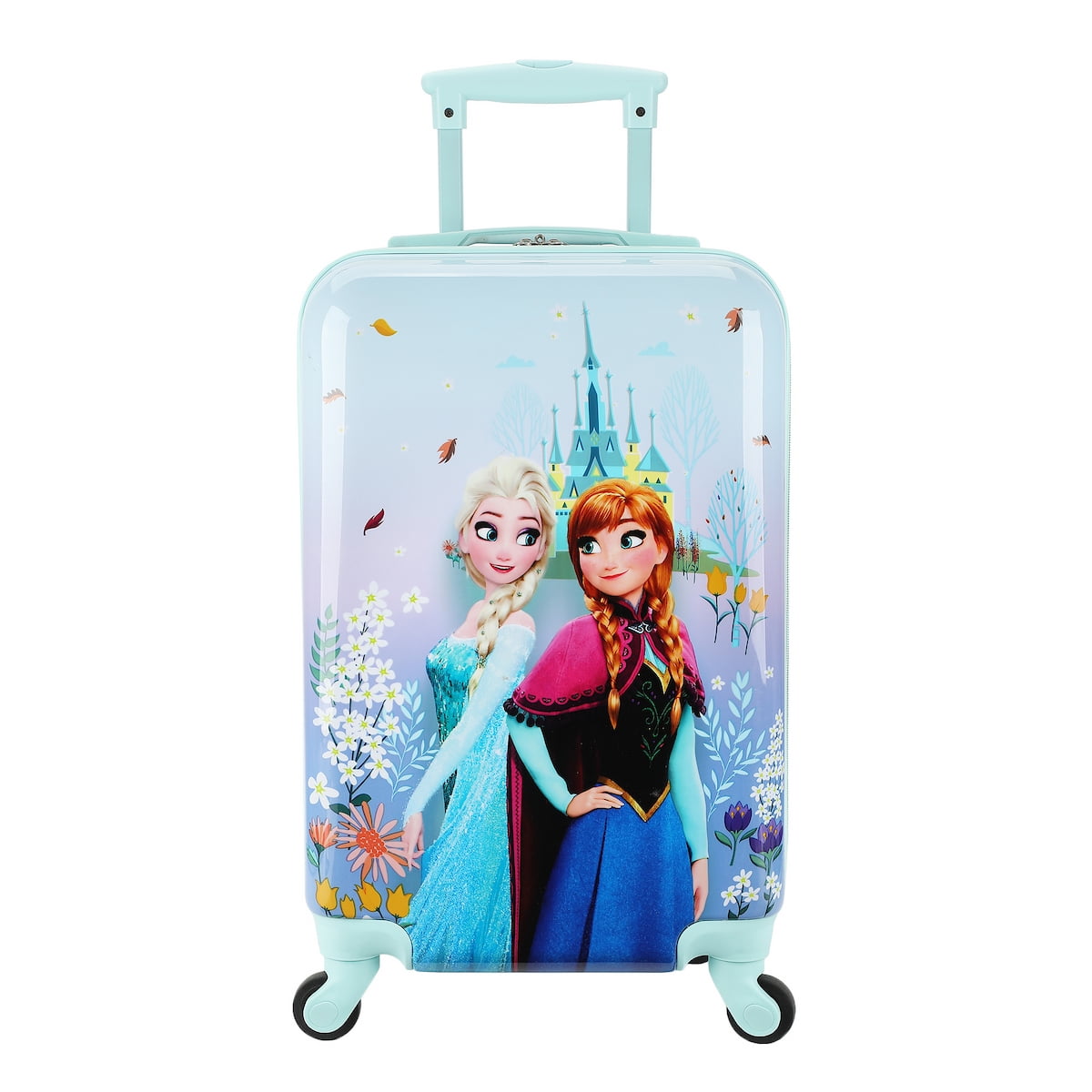 Frozen Elsa & Anna Arendelle Castle 20" Rolling Luggage - Walmart.com