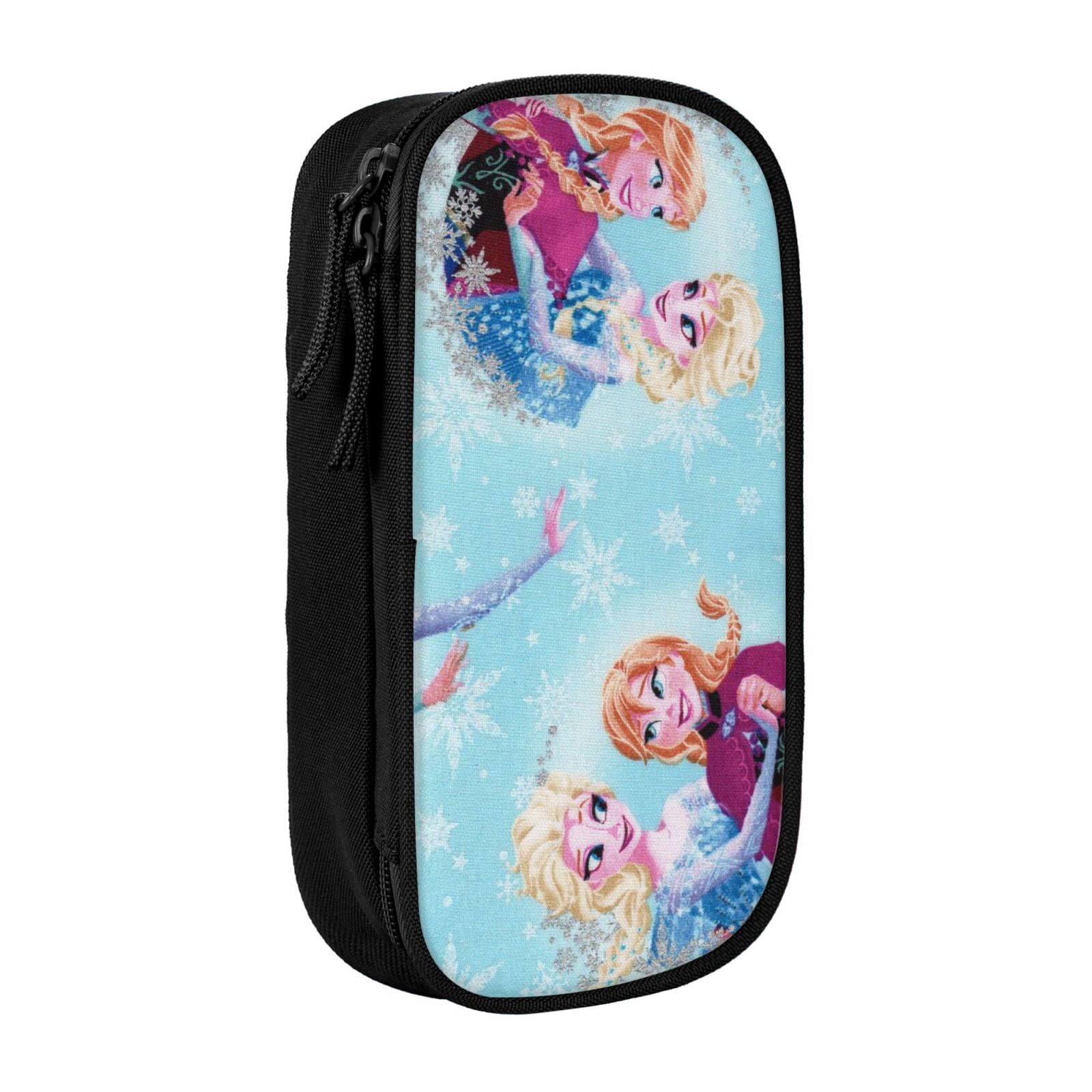 Frozen Elsa&Anna Blue Pencil Case,Pencil Pouch,Big Pencil Bag Pouch Box ...