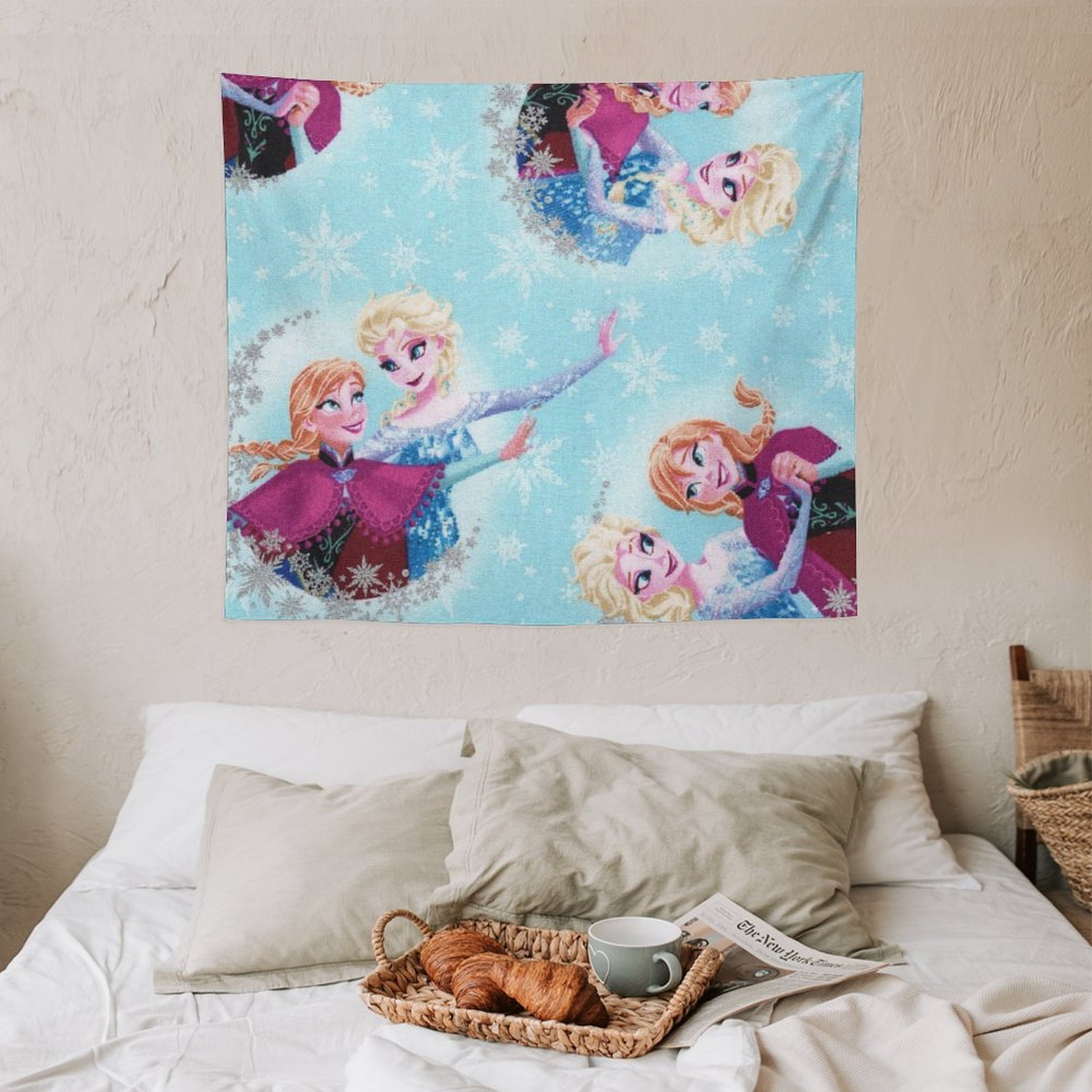 Frozen-Elsa&Anna Blue Tapestry,Frozen-Elsa&Anna Blue Tapestry Wall ...