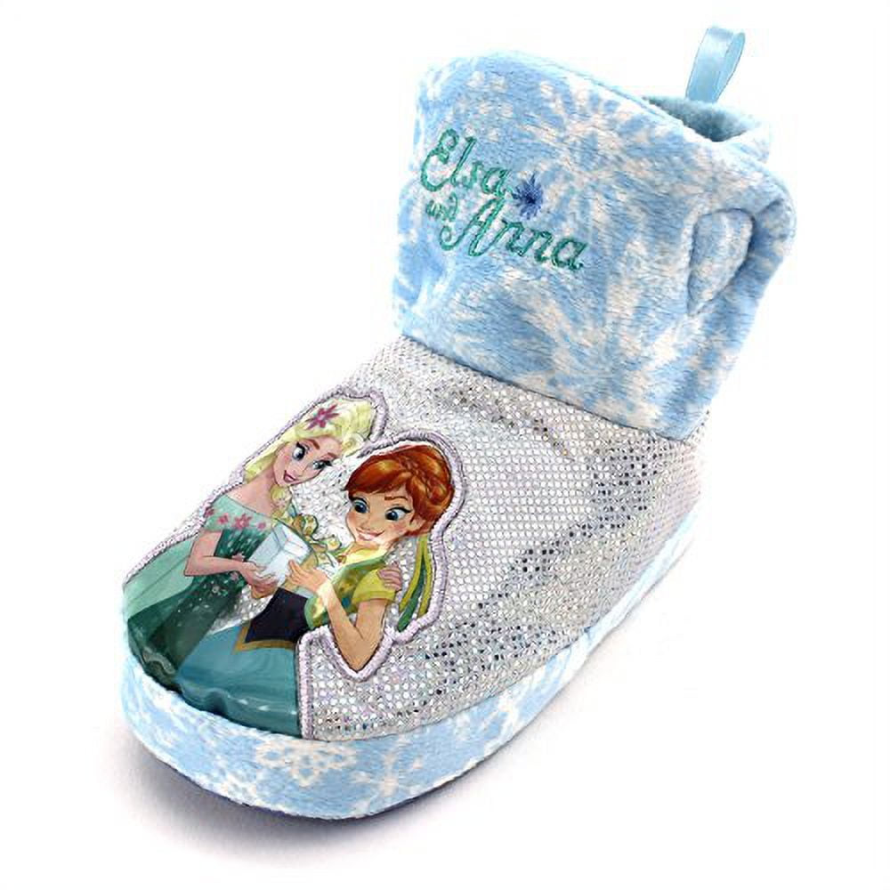 Frozen Elsa Anna Girls Boot Slippers (S (3/4) M US Toddler) - Walmart.com