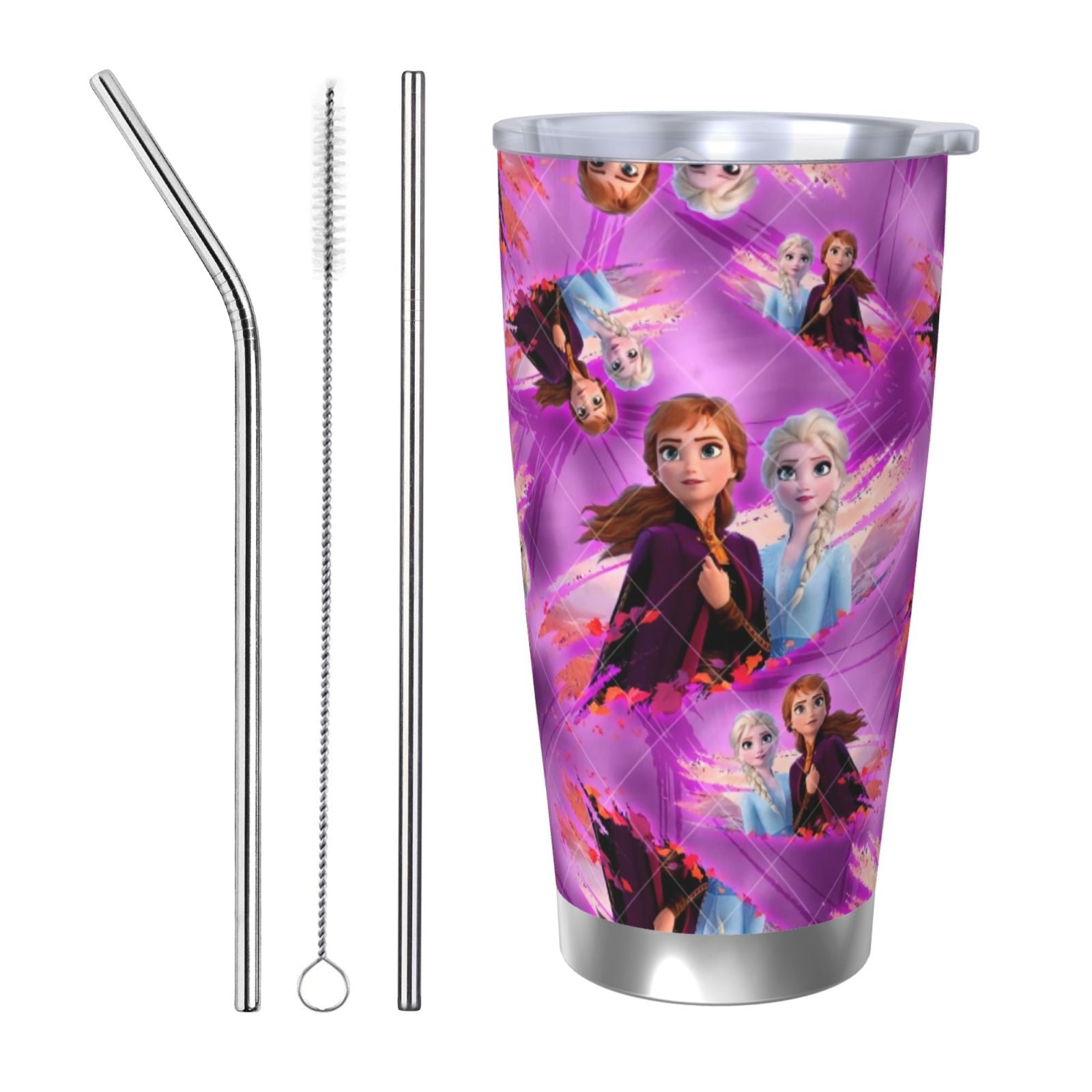Frozen Elsa&Anna Water Bottle,Insulated Travel Coffee Mug,Stainless ...