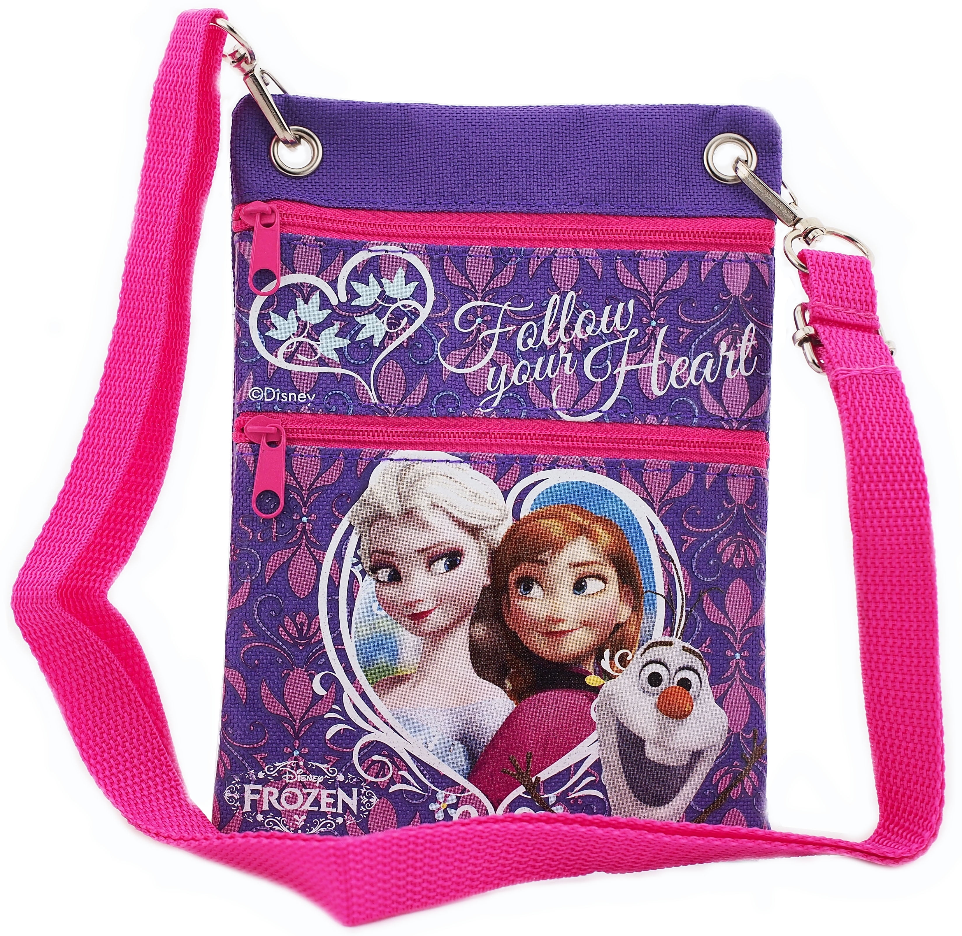 Frozen Elsa Anna and Olaf Purple Follow Your Heart Mini Shoudler Bag ...
