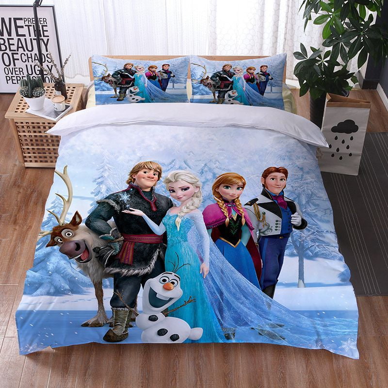 Frozen Elsa Cartoon Anime 2 Piece/3 Piece Bedding Sets Comforters Sets ...