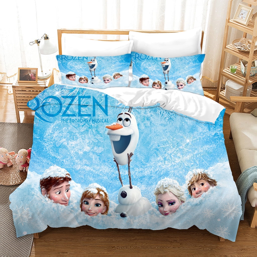 Frozen Elsa Cartoon Anime 2 Piece/3 Piece Bedding Sets Comforters Sets ...
