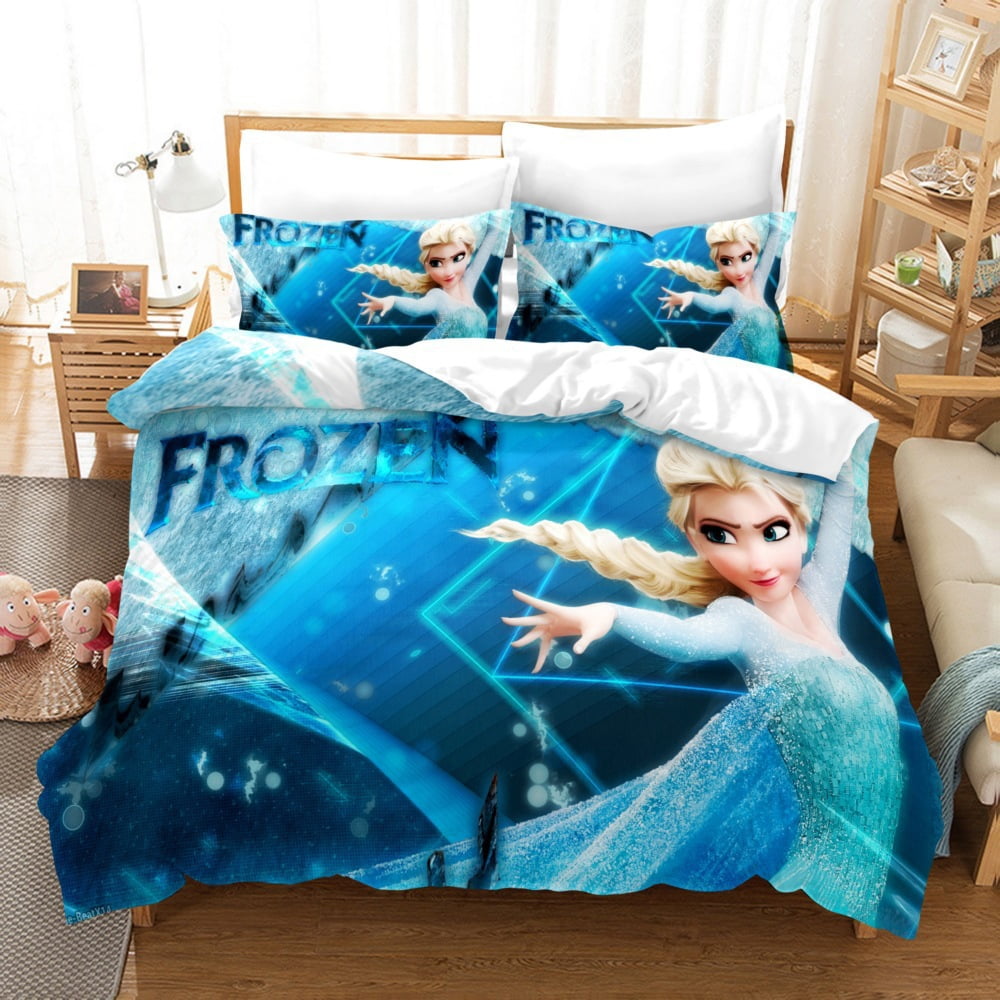 Frozen Elsa Cartoon Anime 2 Piece/3 Piece Bedding Sets Comforters Sets ...