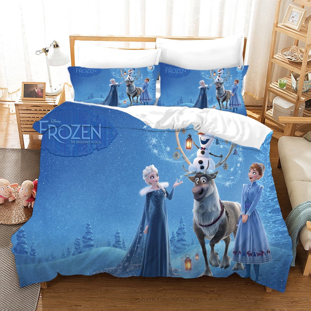 Frozen Elsa Cartoon Anime 2 Piece/3 Piece Bedding Sets Comforters Sets ...
