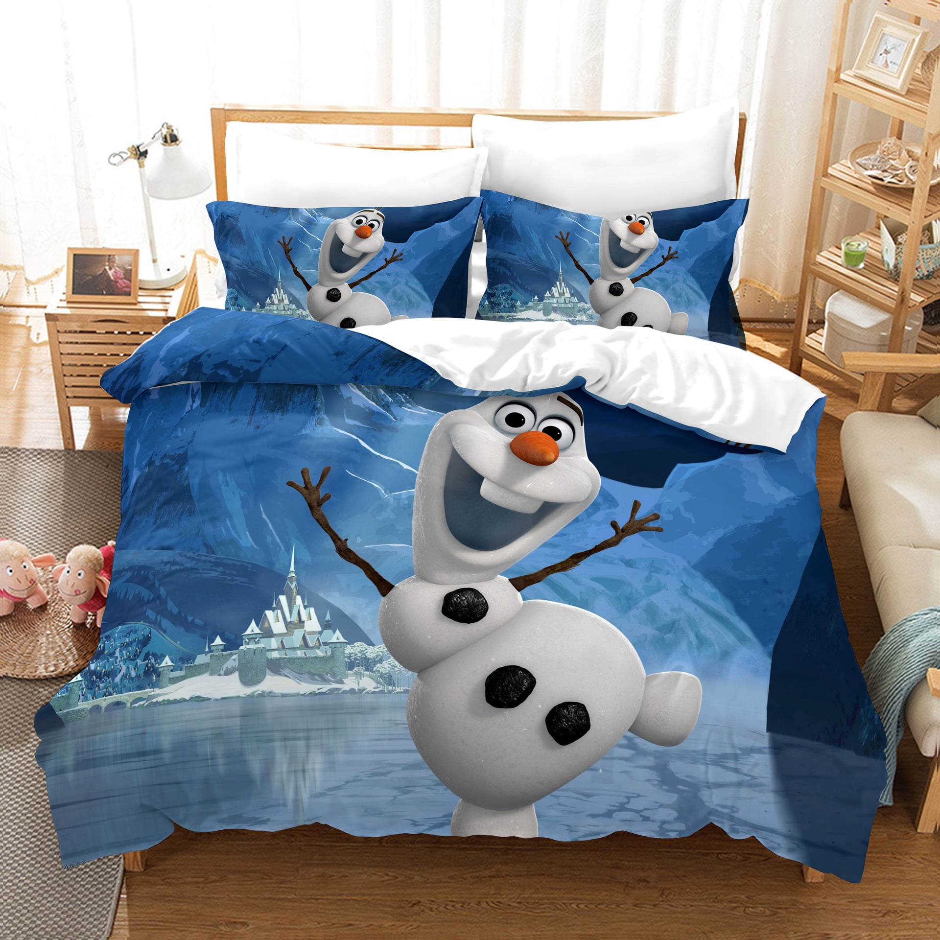 Frozen Elsa Cartoon Anime 2 Piece/3 Piece Bedding Sets Comforters Sets ...