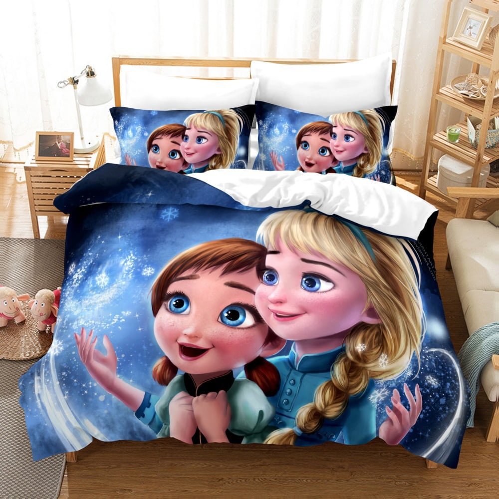 Frozen Elsa Cartoon Anime 2 Piece/3 Piece Bedding Sets Comforters Sets ...