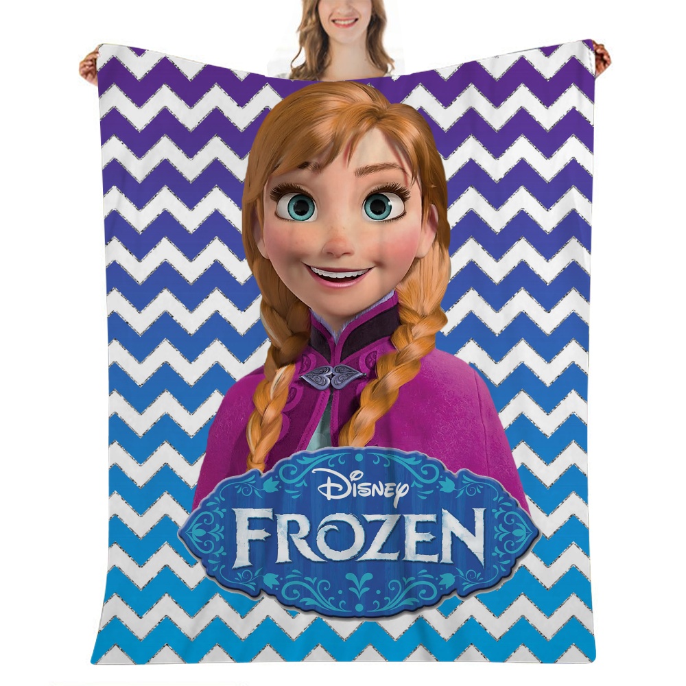 Frozen Elsa Chunky Throw Blanket, Luxury Soft Cozy Chenille Throw ...