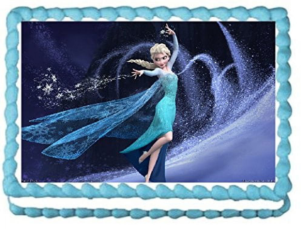 Frozen Elsa Birthday Cake Topper, by A Birthday Place - Walmart.com