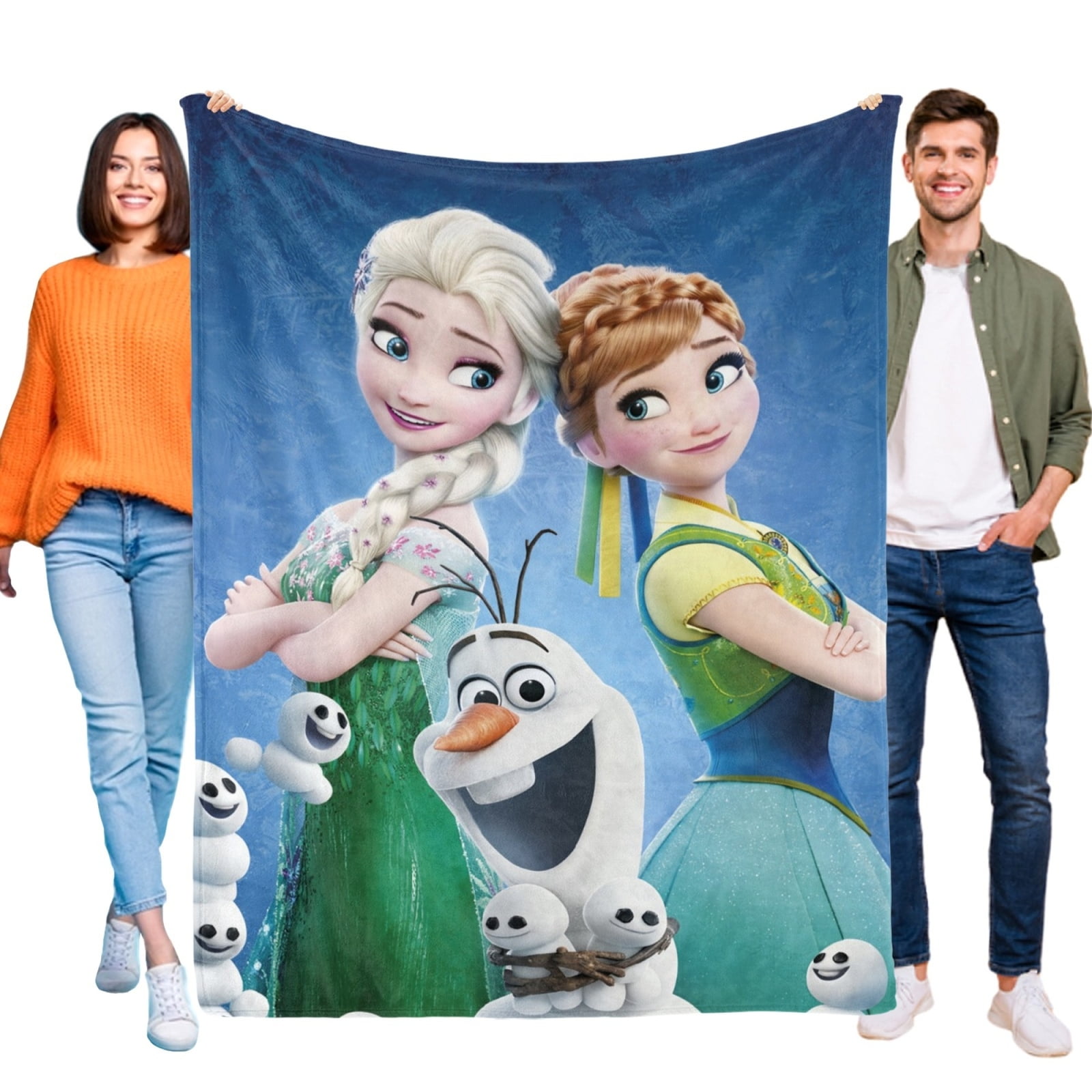 Frozen Elsa Flannel Blanket 3D Print Soft Throw for Bed sofa Cozy ...