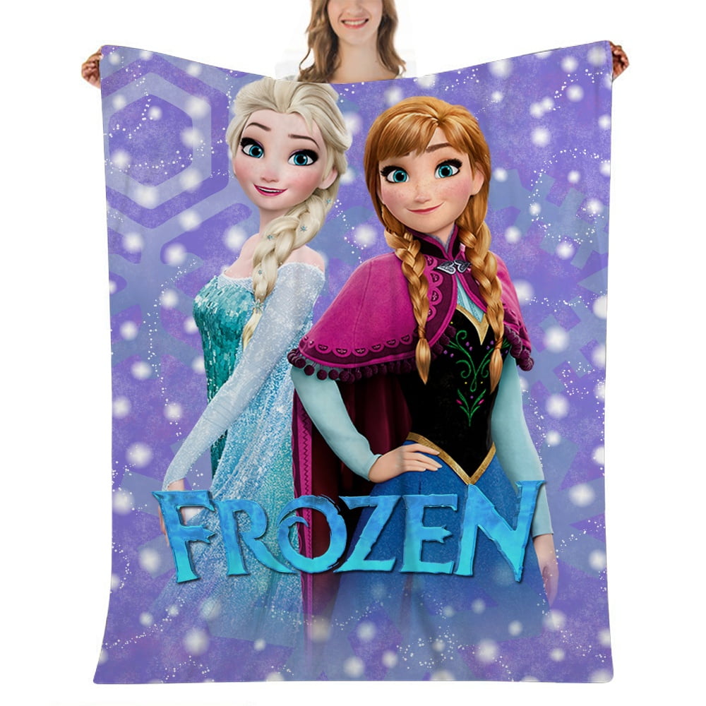 Frozen Elsa Fleece Blanket - Luxurious Super Soft Thick Fuzzy Plush ...