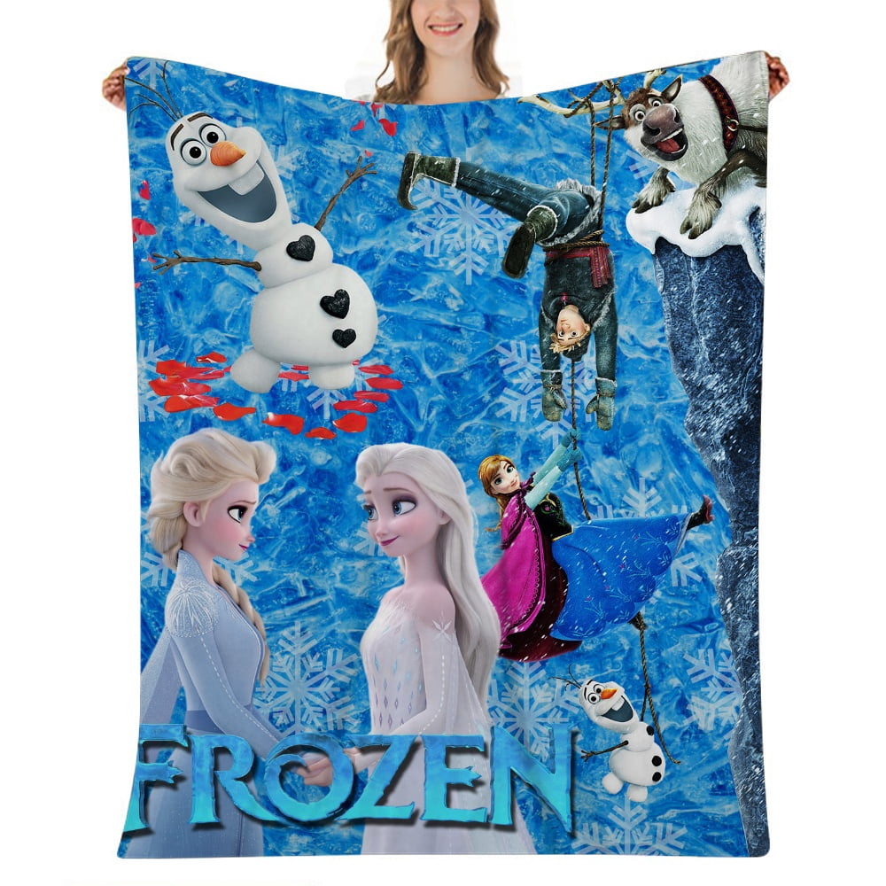 Frozen Elsa Fleece Throw Blanket for Couch – 32x48 inch for Adult and ...