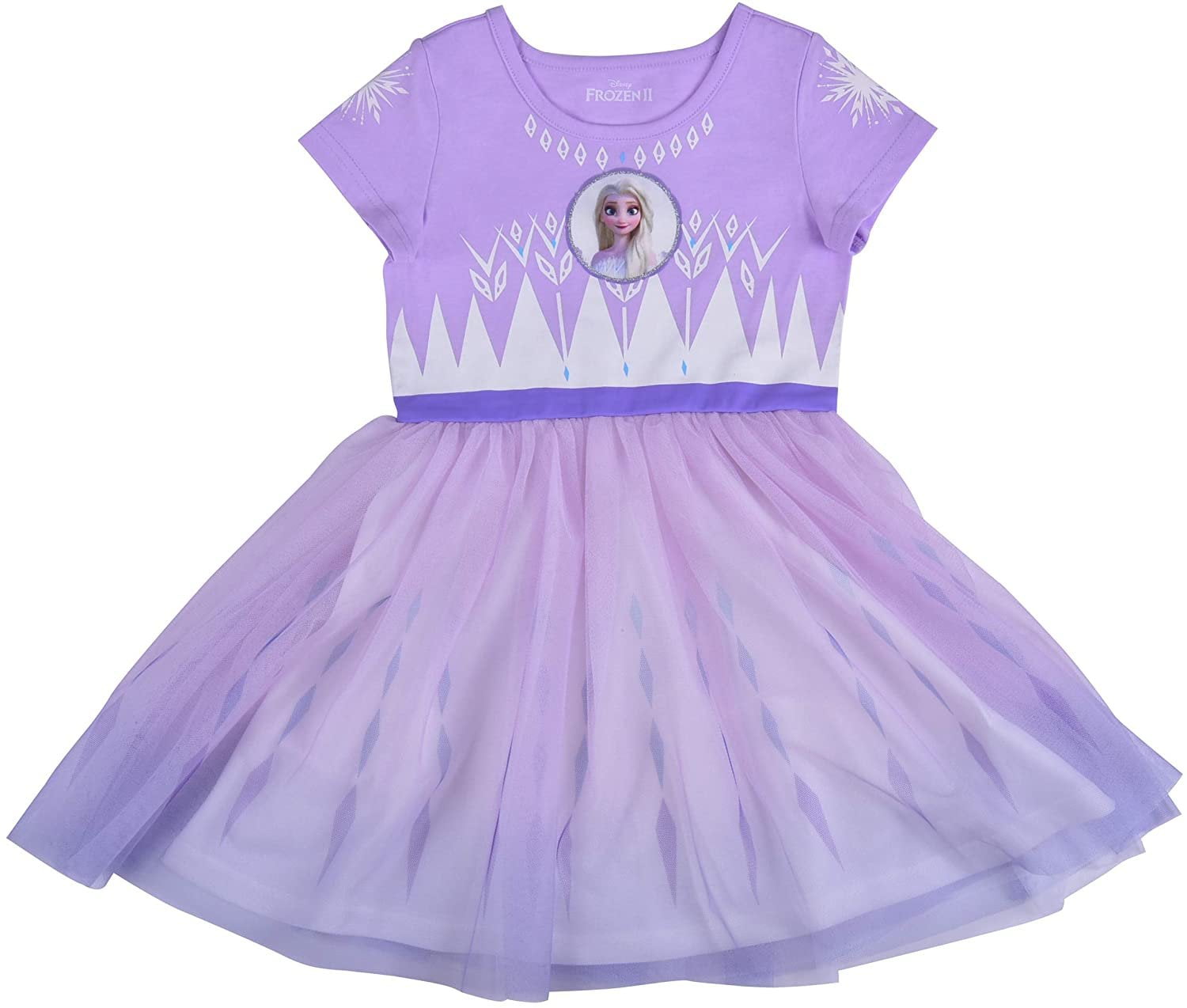 Frozen Elsa Girls Single Short Sleeve Dress, 4-6X - Walmart.com