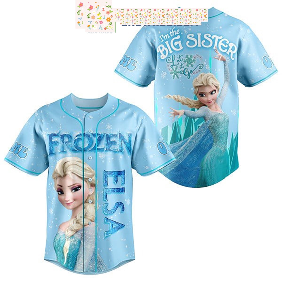 Frozen Elsa I m The Big Sister Let It Go Custom Name Personalization ...