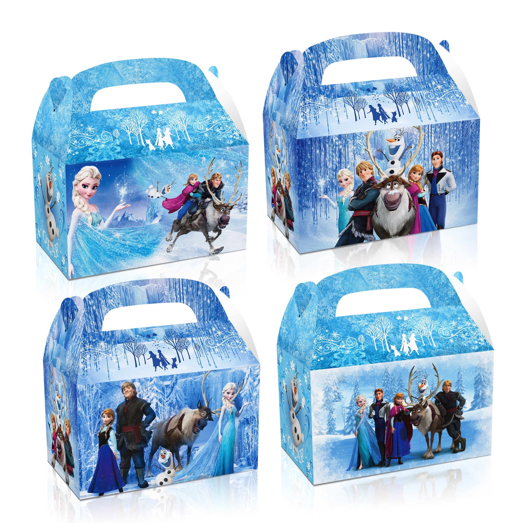 Frozen Elsa Party Favor Boxes – 24pcs Kraft Paper Candy Treat Boxes ...