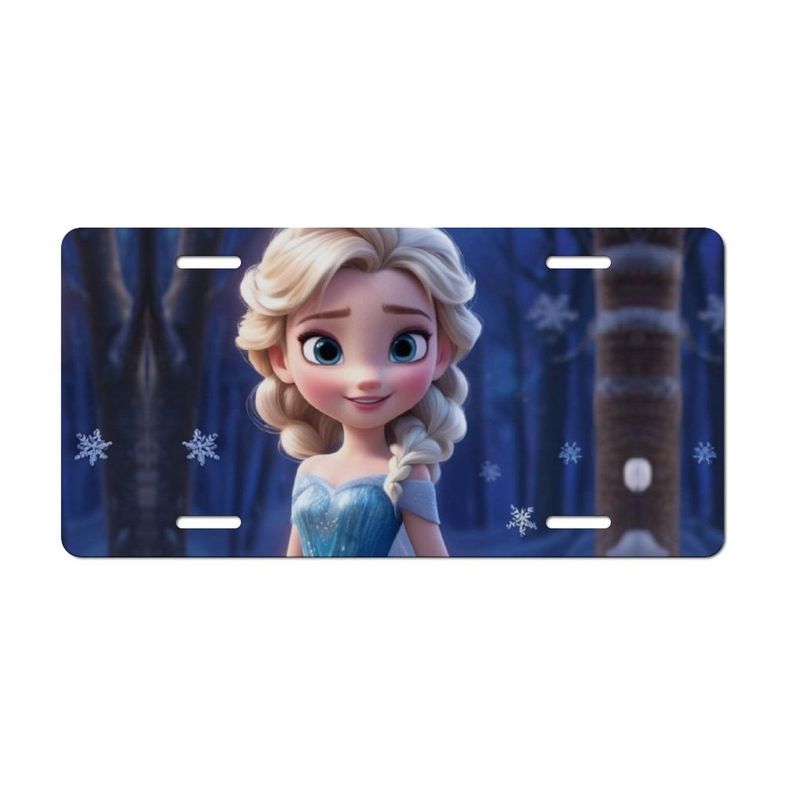Frozen Elsa Princess License Plate For Cars 6x12 Inch Rustproof ...