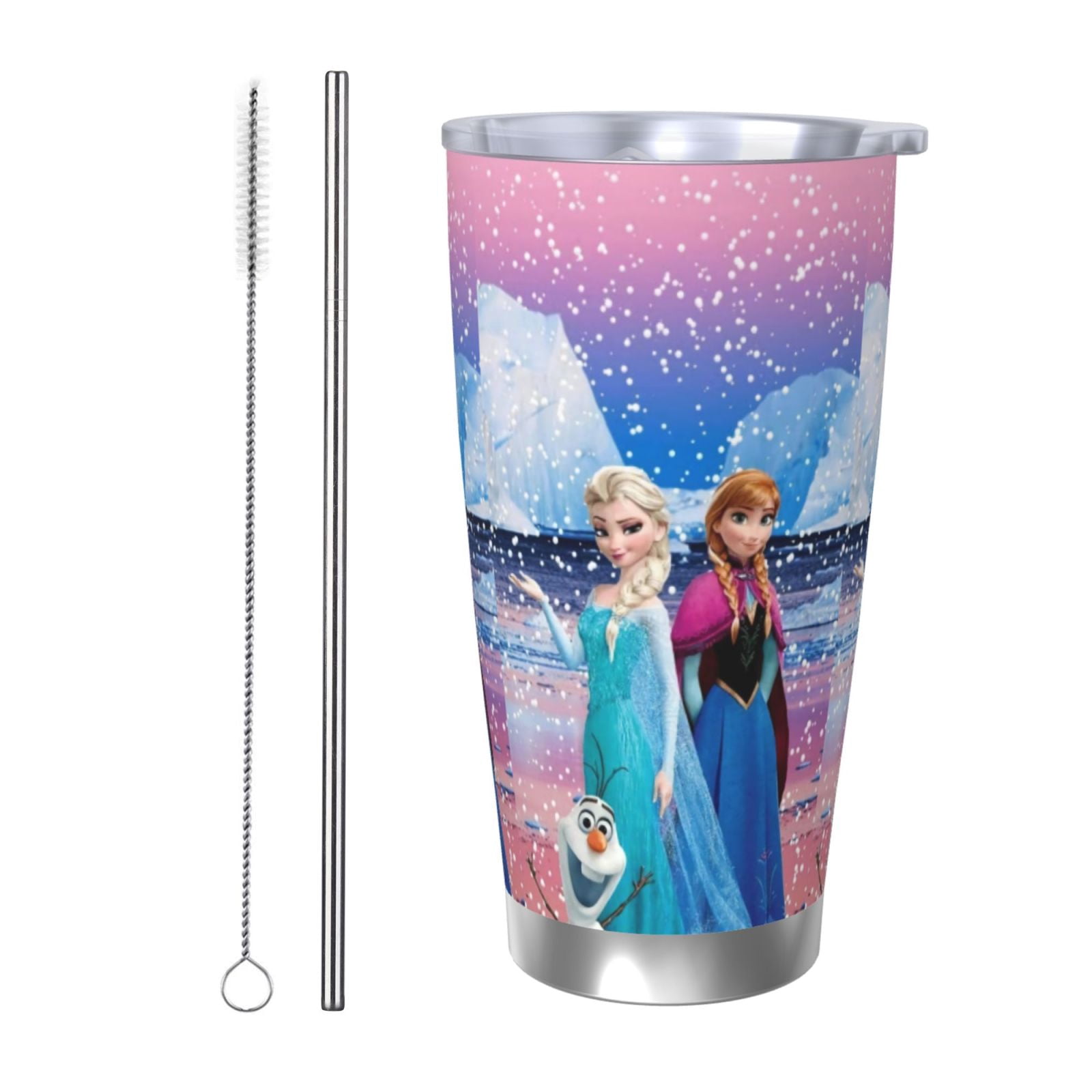 Frozen Elsa Side Glance Framed In Winter Water Bottle 20oz,Frozen Elsa ...