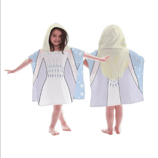 Disney Frozen Elsa Silk Touch Flannel Hooded Poncho Throw for Kids, 23. ...