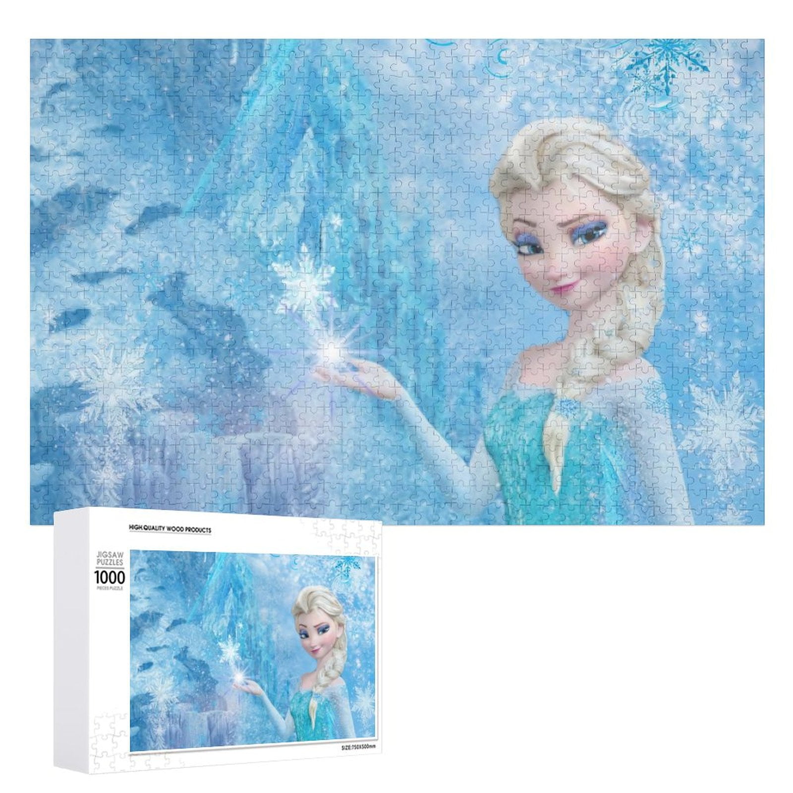 Frozen-Elsa Snowflake Gesture Puzzles- 1000 Piece Jigsaw Puzzle for ...