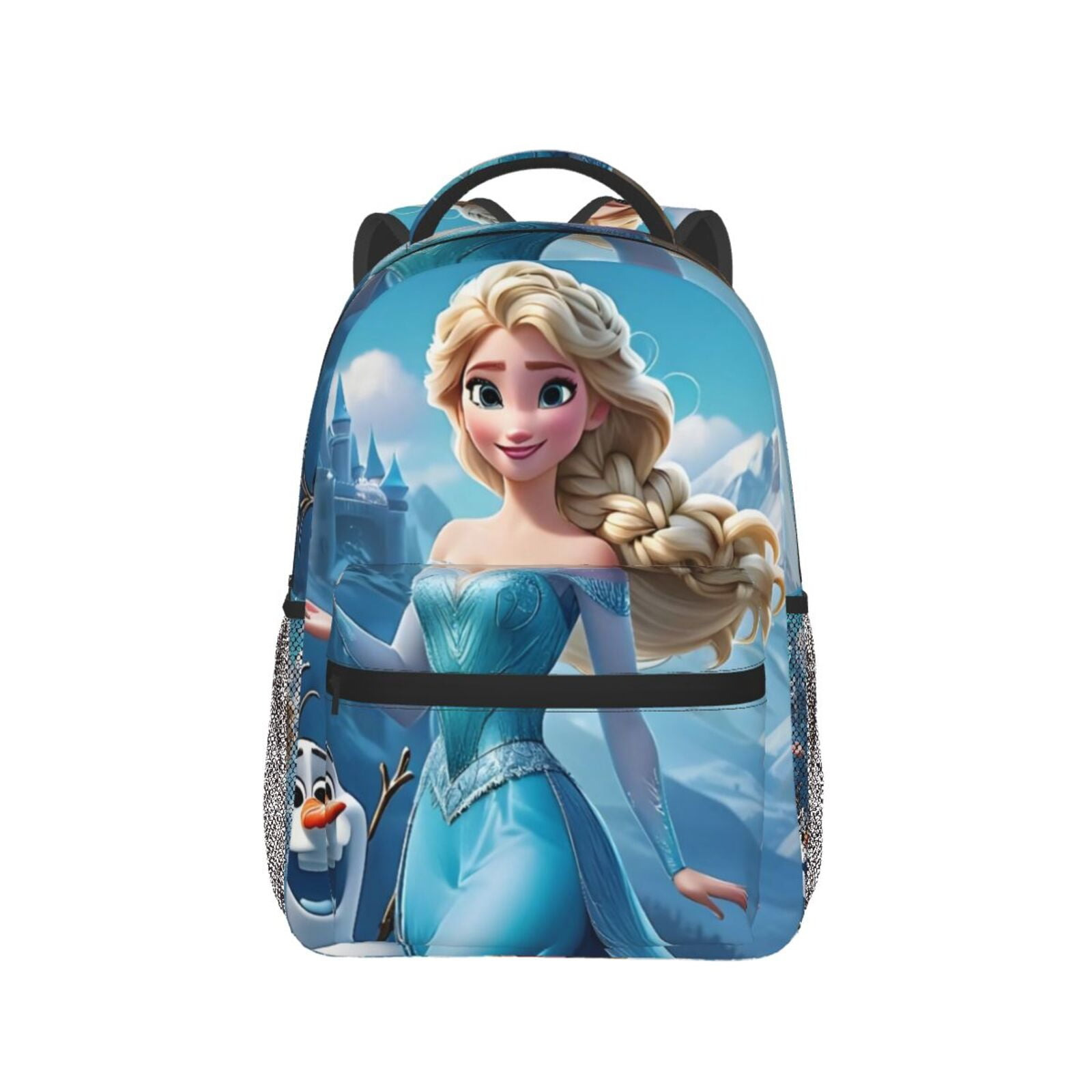 Frozen Elsa Snowflake Swirls Princess Pose Backpack 15.7 Inch,Travel ...