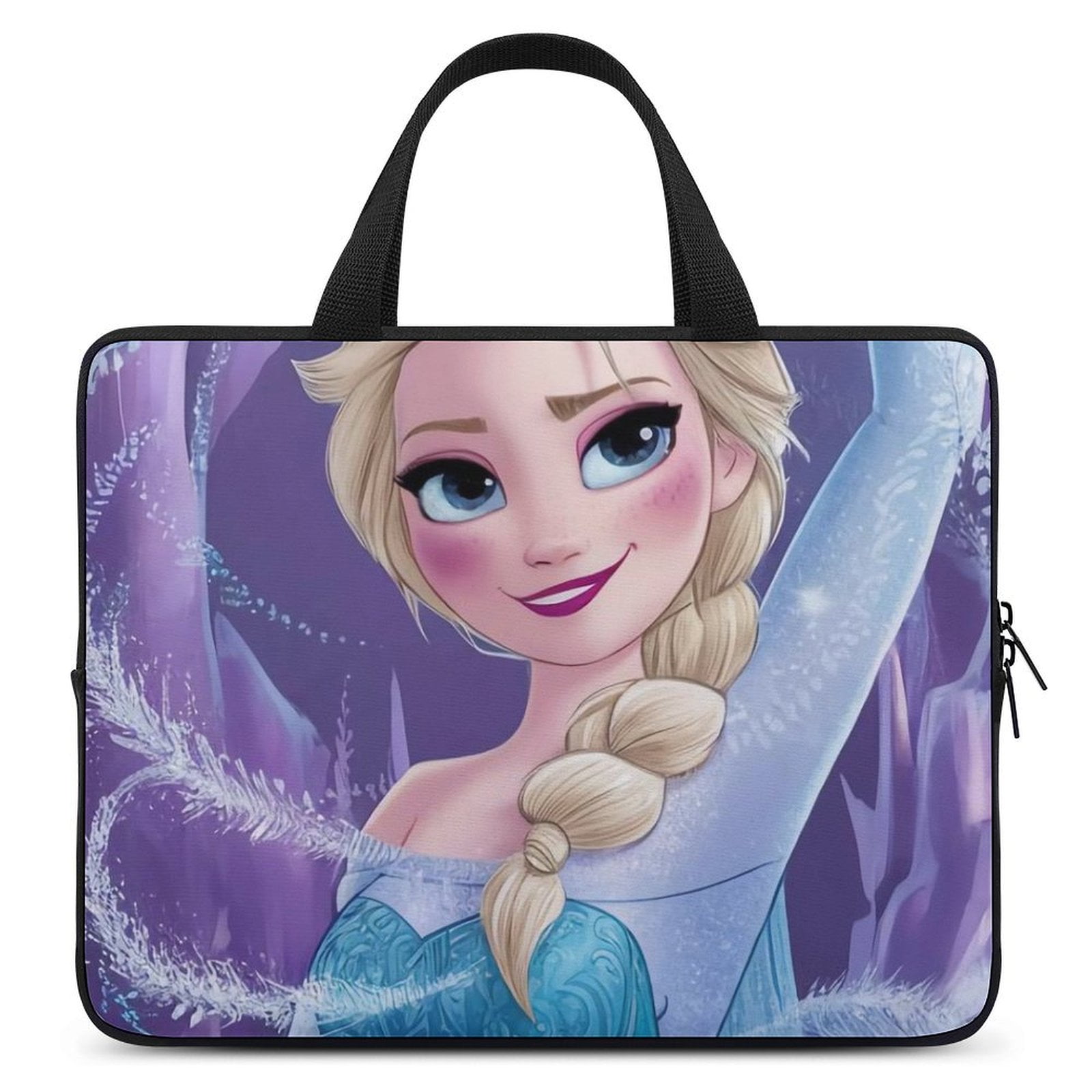 Frozen Elsa Snowflake Swirls Princess Pose Laptop Bag,Laptop Case Fits ...
