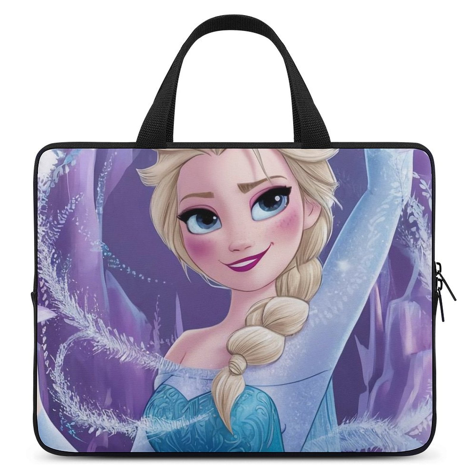 Frozen Elsa Snowflake Swirls Princess Pose Laptop Bag,Laptop Case Fits ...
