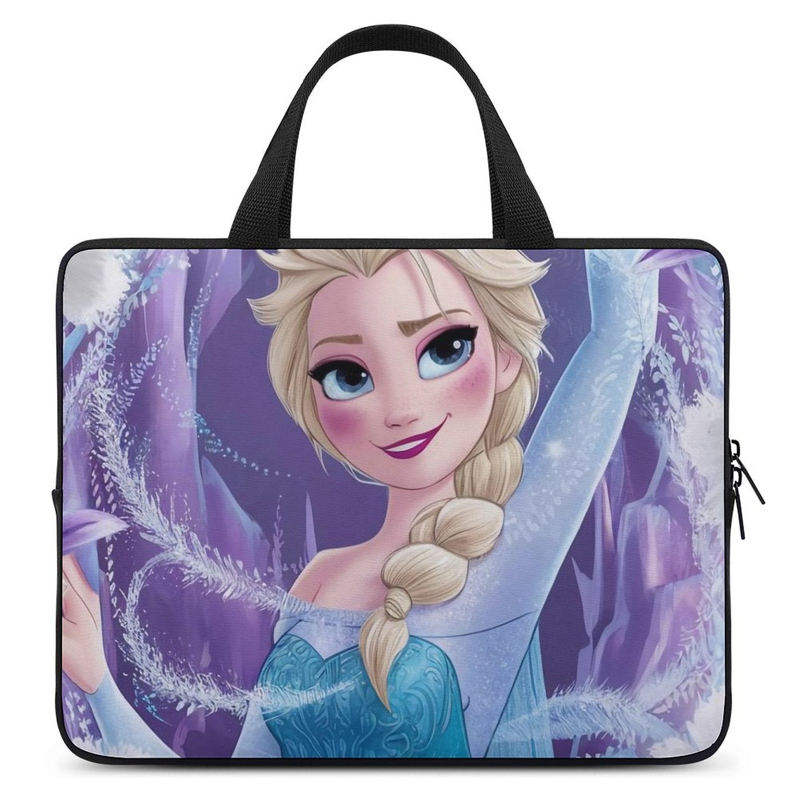 Frozen Elsa Snowflake Swirls Princess Pose Laptop Bag,Laptop Case Fits ...