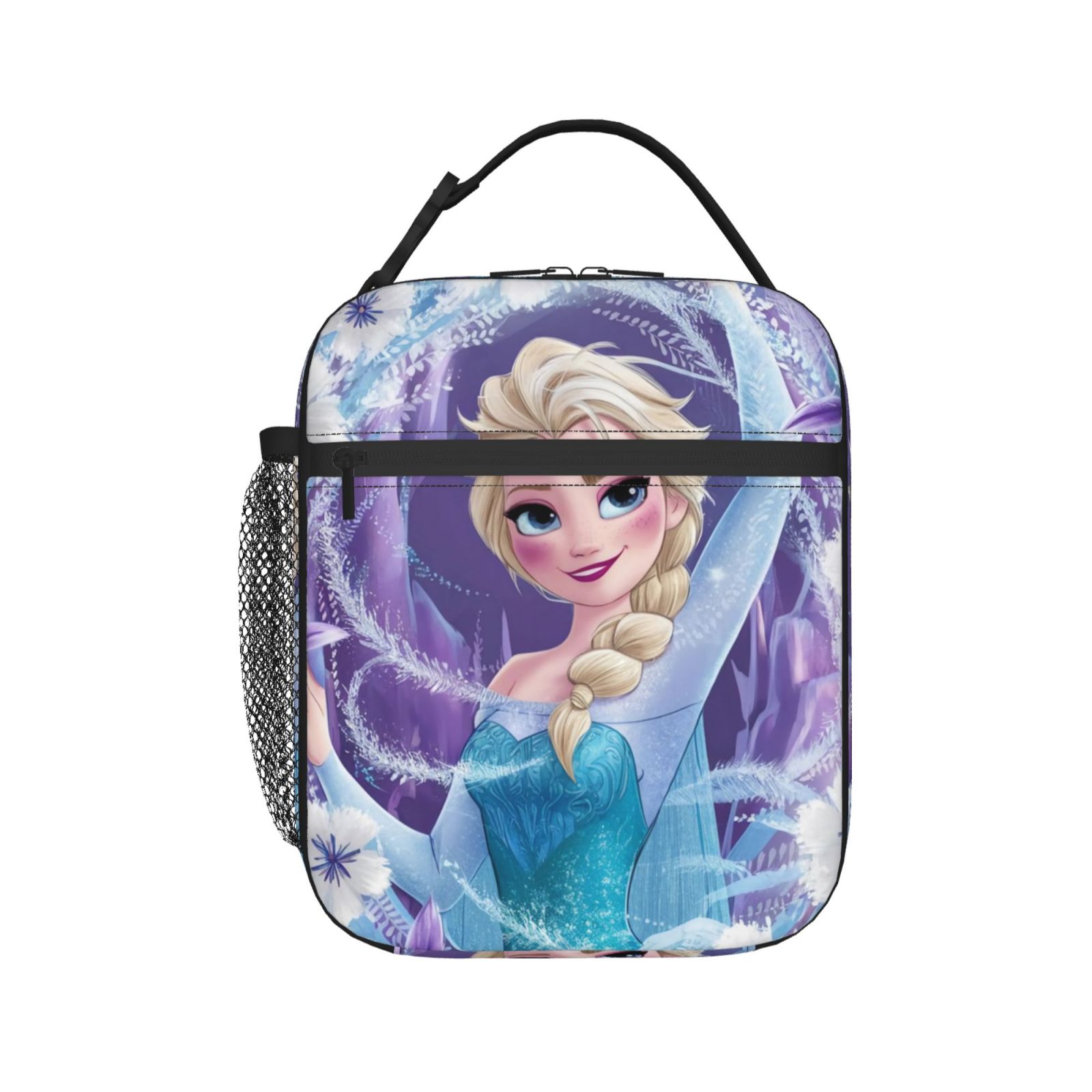 Frozen-Elsa Snowflake Swirls Princess Pose Lunch Box Lunch Bag for ...