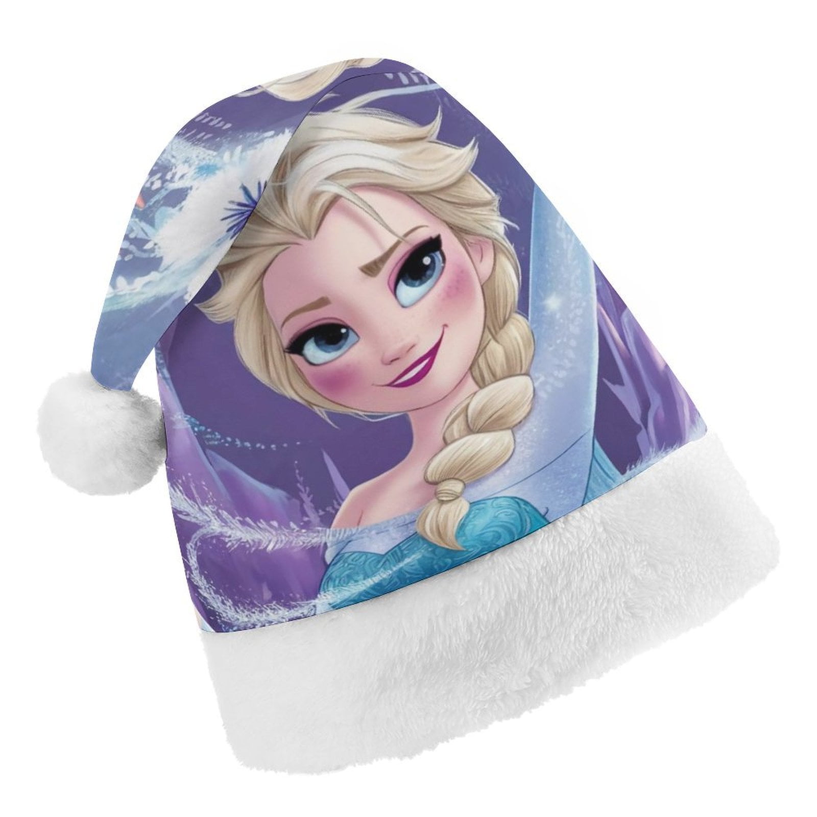 Frozen-Elsa Snowflake Swirls Princess Pose Santa Hat,Frozen-Elsa ...