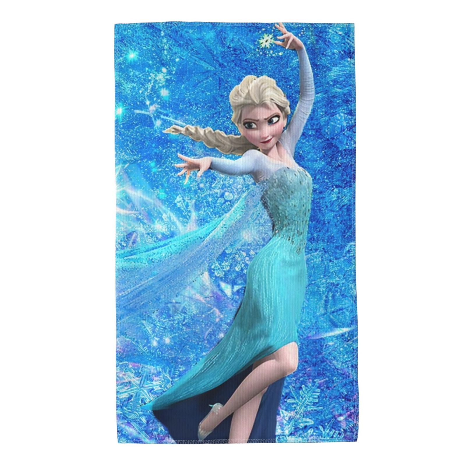 Frozen-Elsa Snowflake Swirls Princess Towels,Hand Towels,Lightweight ...