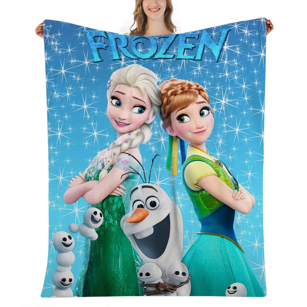 Frozen Elsa Throw Blanket Textured Solid Soft Sofa Couch Decorative ...