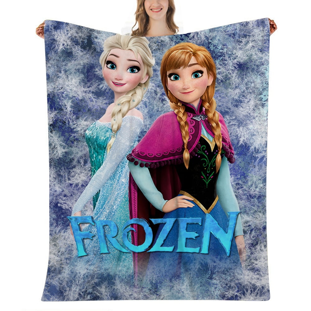 Frozen Elsa Throw Blanket Textured Solid Soft Sofa Couch Decorative ...