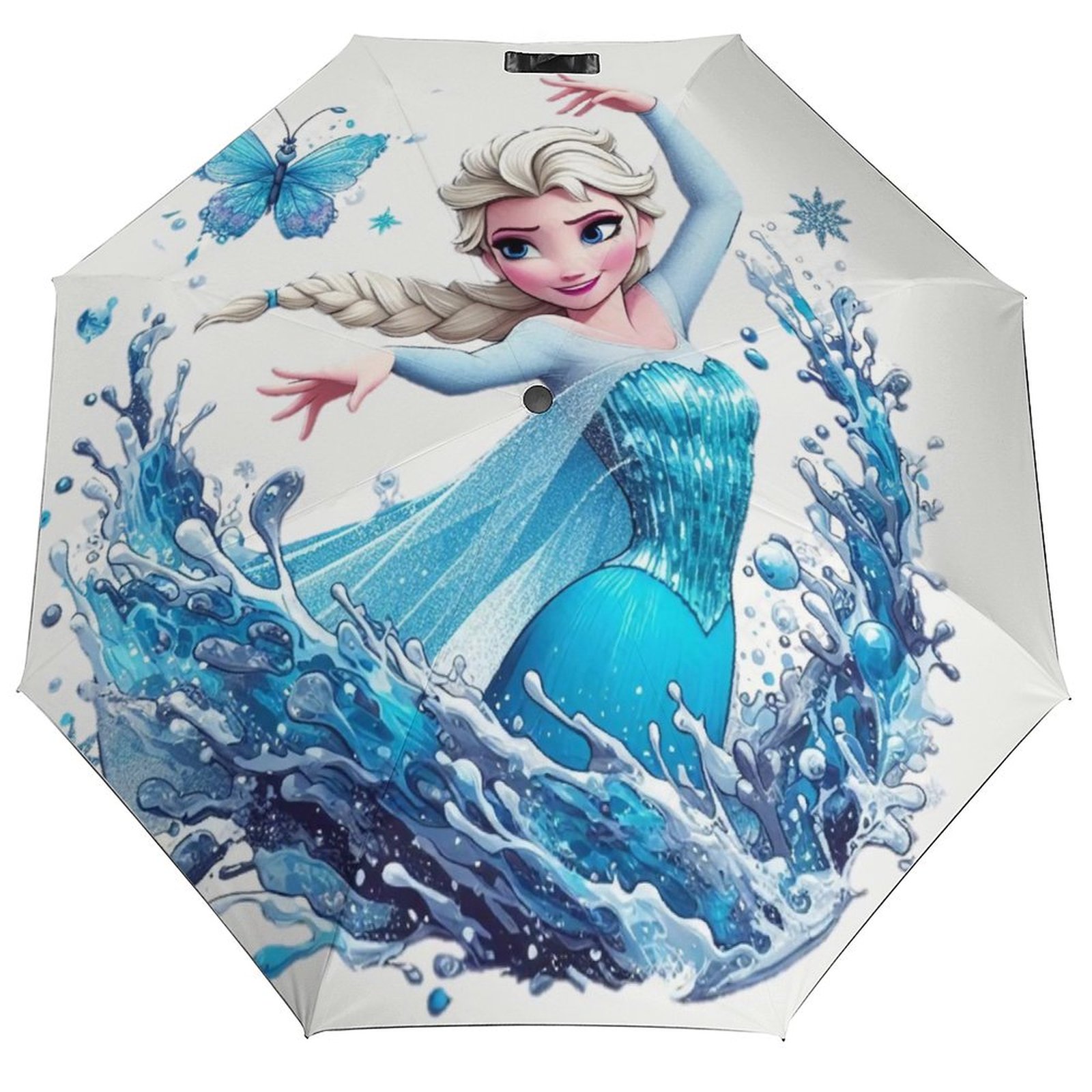 Frozen Elsa Umbrella,Travel Umbrella Mini Umbrellas for Rain Sun&Rain ...
