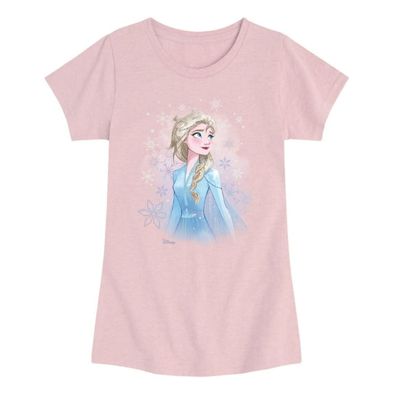 Frozen - Elsa - Youth Girls Fitted Short Sleeve T-Shirt - Walmart.com