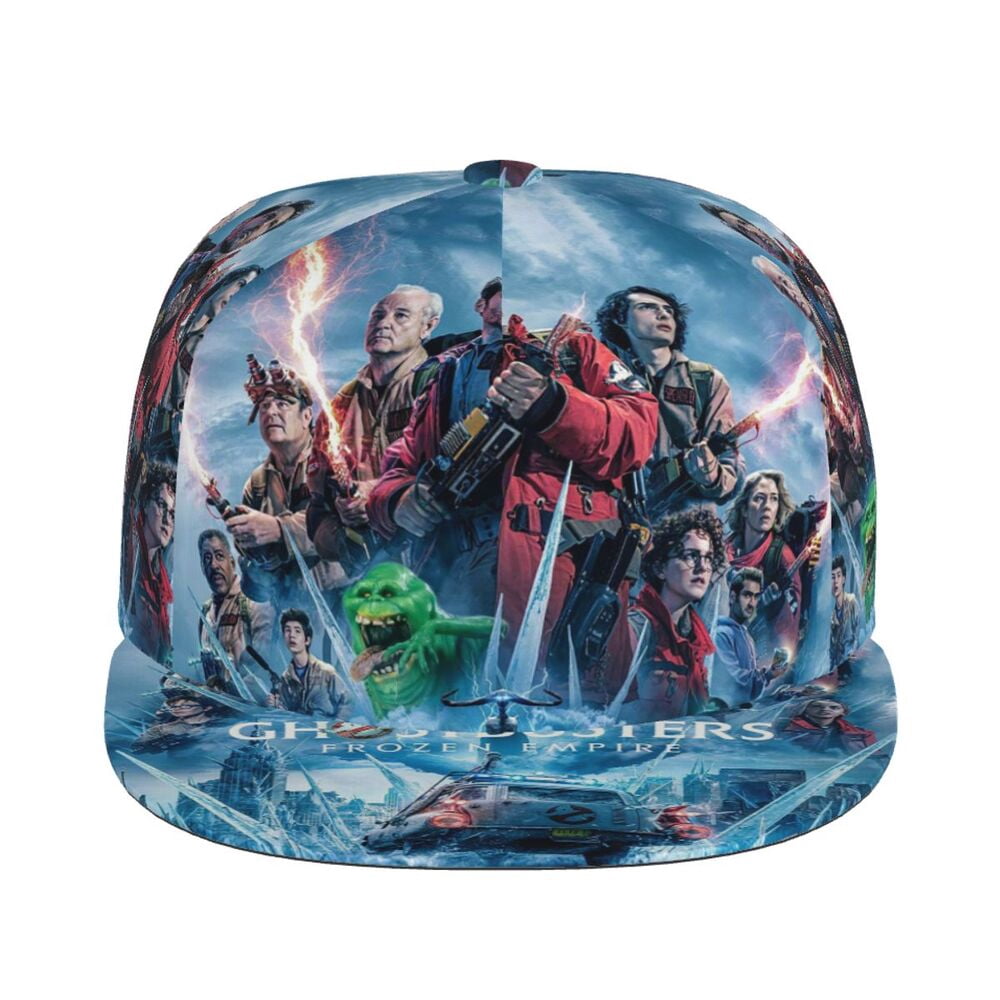 Frozen Empire Ghostbusters Adjustable Flat Brim Baseball Cap Snapback ...