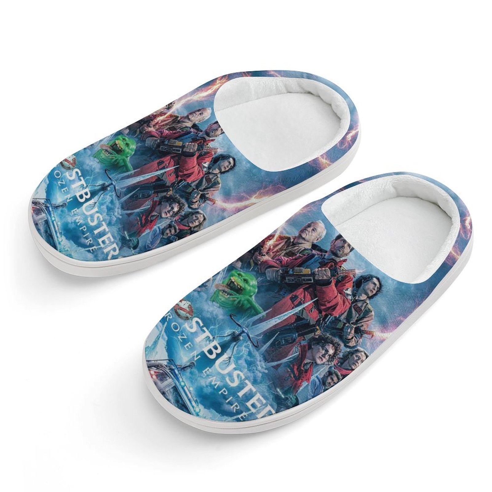 Frozen Empire Ghostbusters Kids Cotton Slippers Slip-on Indoor Memory ...
