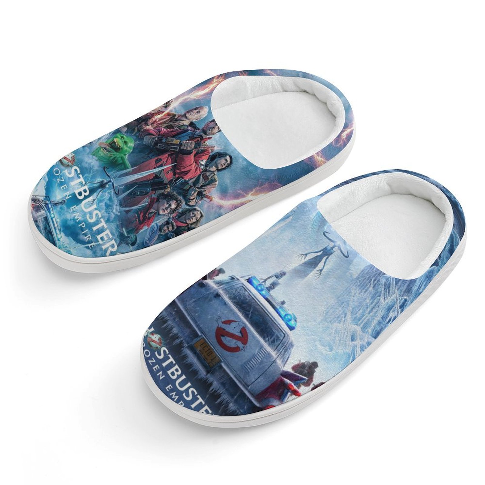 Frozen Empire Ghostbusters Kids Cotton Slippers Slip-on Indoor Memory ...