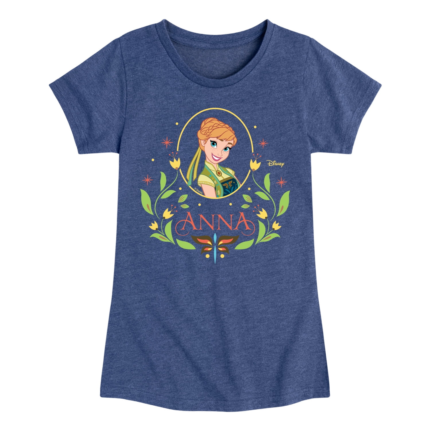Frozen - Fall - Anna In A Flower Frame - Toddler & Youth Girls Short ...
