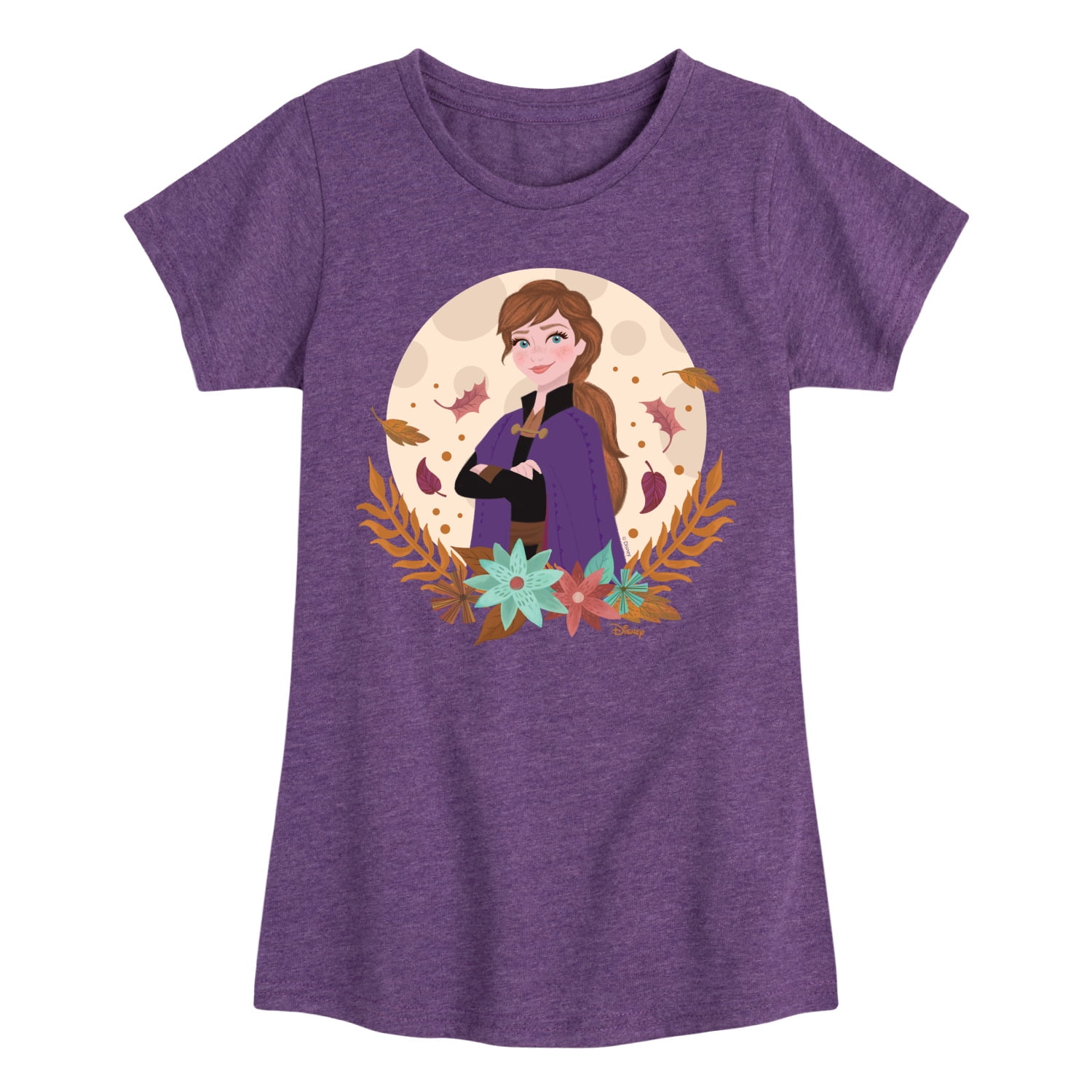 Frozen - Fall - Anna & Leaves - Toddler & Youth Girls Short Sleeve ...